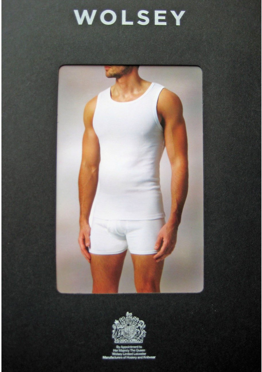 Wolsey traditional men's singlet | stretch cotton vest - Aidan Sweeney
