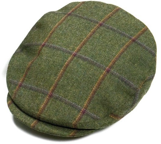 Traditional tweed checked flat caps | Olney of Luton men's country cap ...