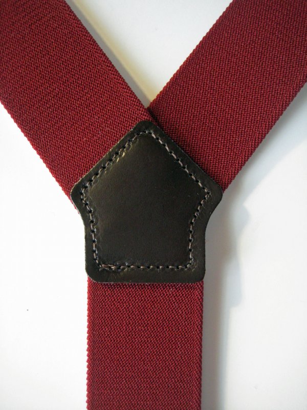 XXL button braces | leather end trouser braces (suspenders) - Aidan Sweeney